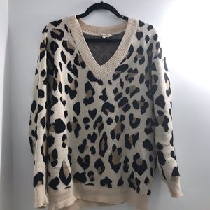 entro | Sweaters | Entro Cheetah Print Cozy Oversized Sweater | Poshmark